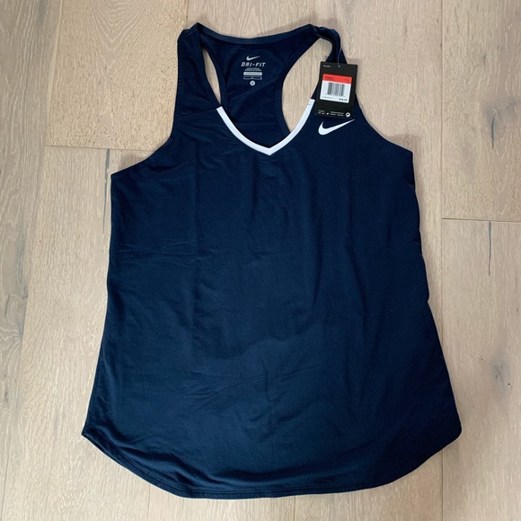 Nike | Tops | Nwt Nike Razorback Tank Top Navy Blue White | Poshmark